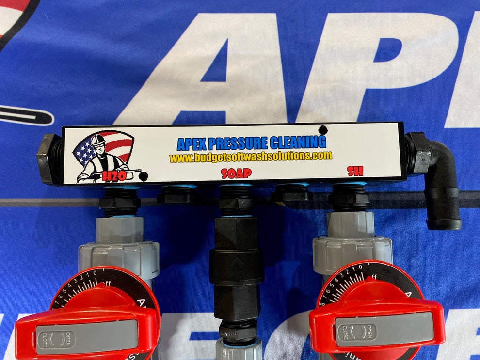1/2" Precision Flow Proportioner/Manifold – Budget Soft Wash Solutions